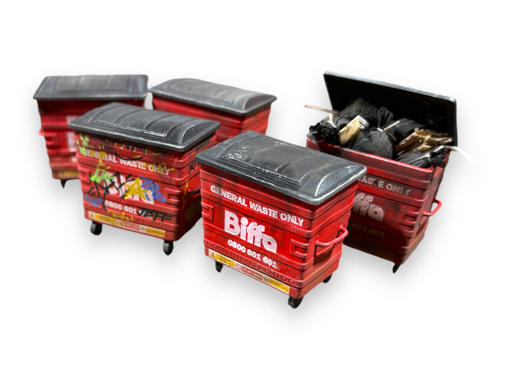 'Biffa' Waste Bins - Custom - OO gauge – Bunters Yard