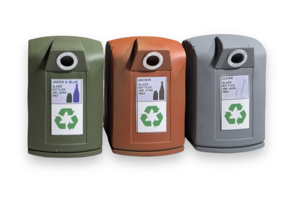 Recycling Bottle Banks - Set of 3 - O Gauge – Bunters Yard